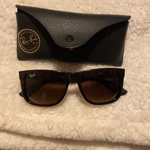 Ray-Ban | Accessories | New Ray Ban Justin Classic Custom Cheetah Print ...